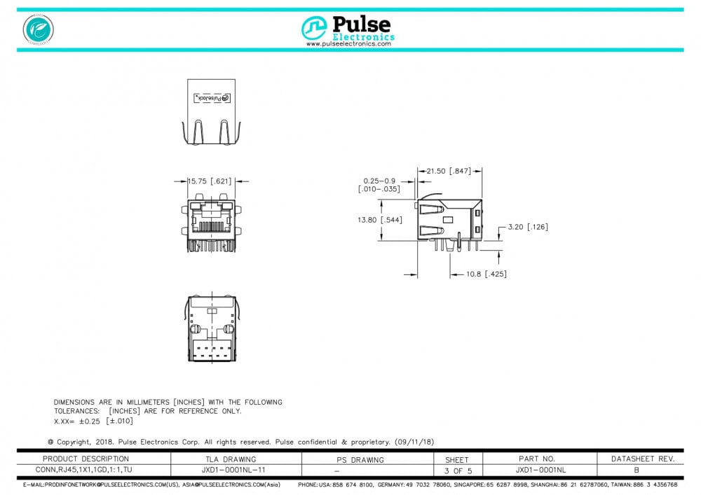 JXD1-0001NL datasheet page 3
