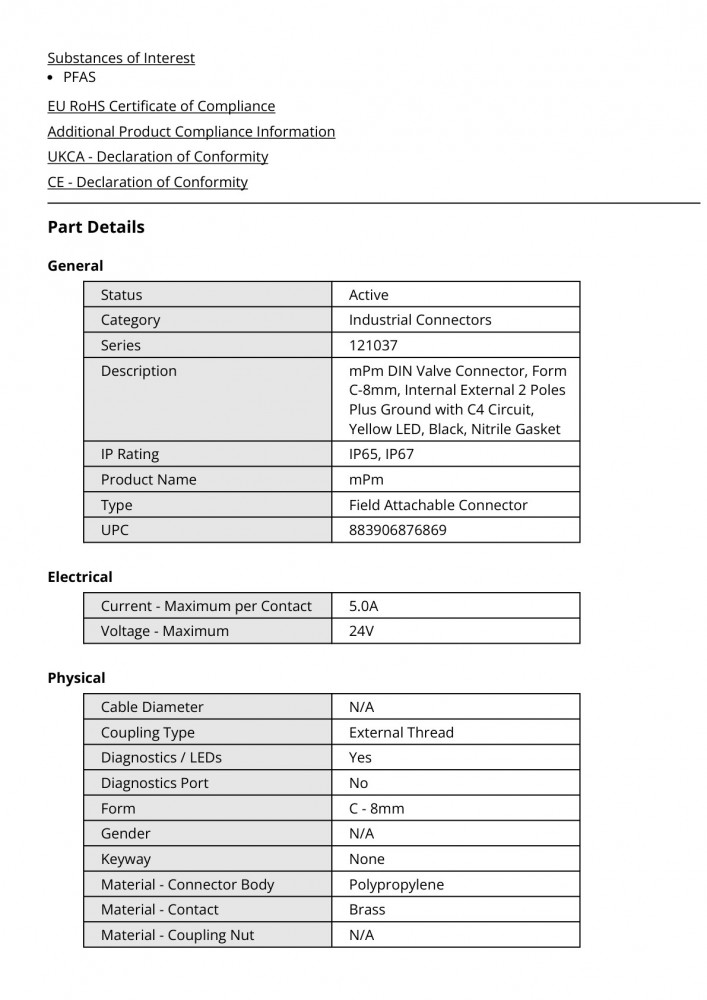 MOLEX 1210370075 drawing preview, page 2