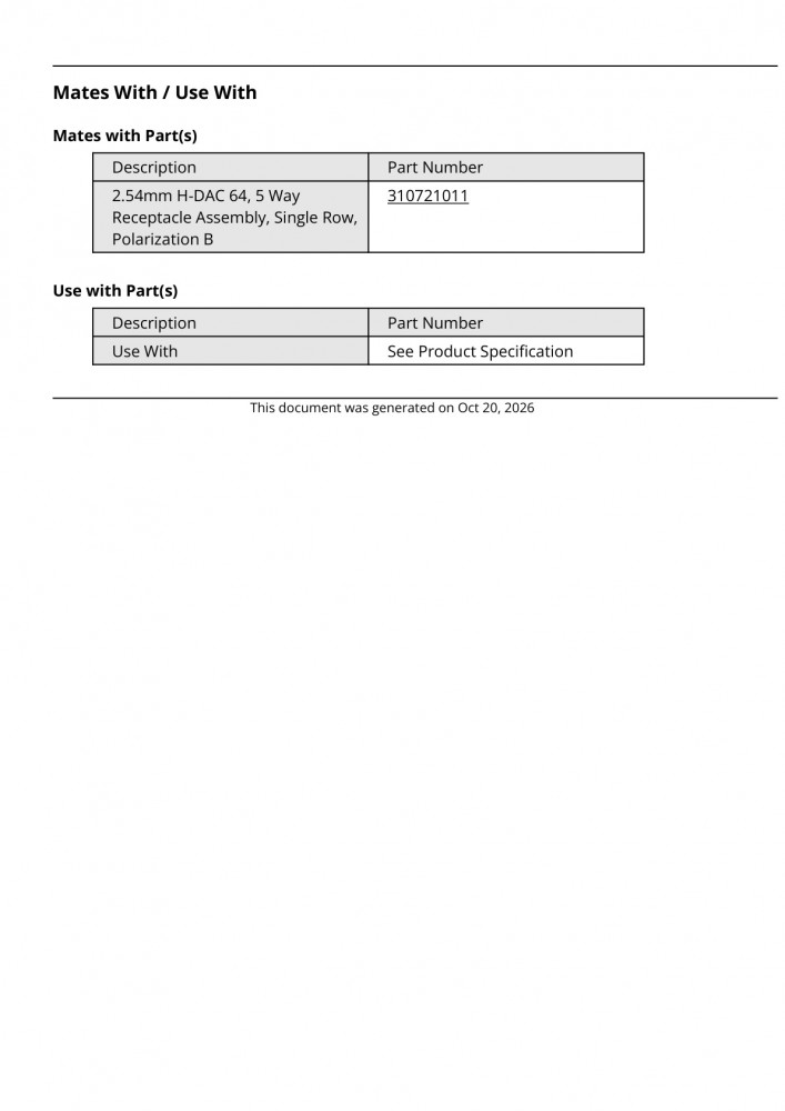 MOLEX 310721041 technical document page 3