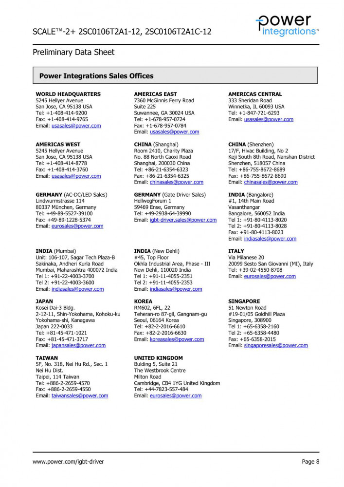 2SC0106T2A1C-12 datasheet page 8