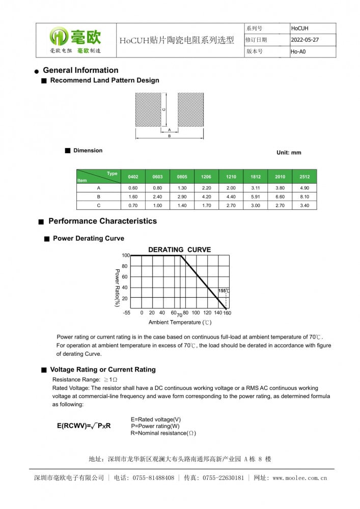 HoCUH datasheet page 4