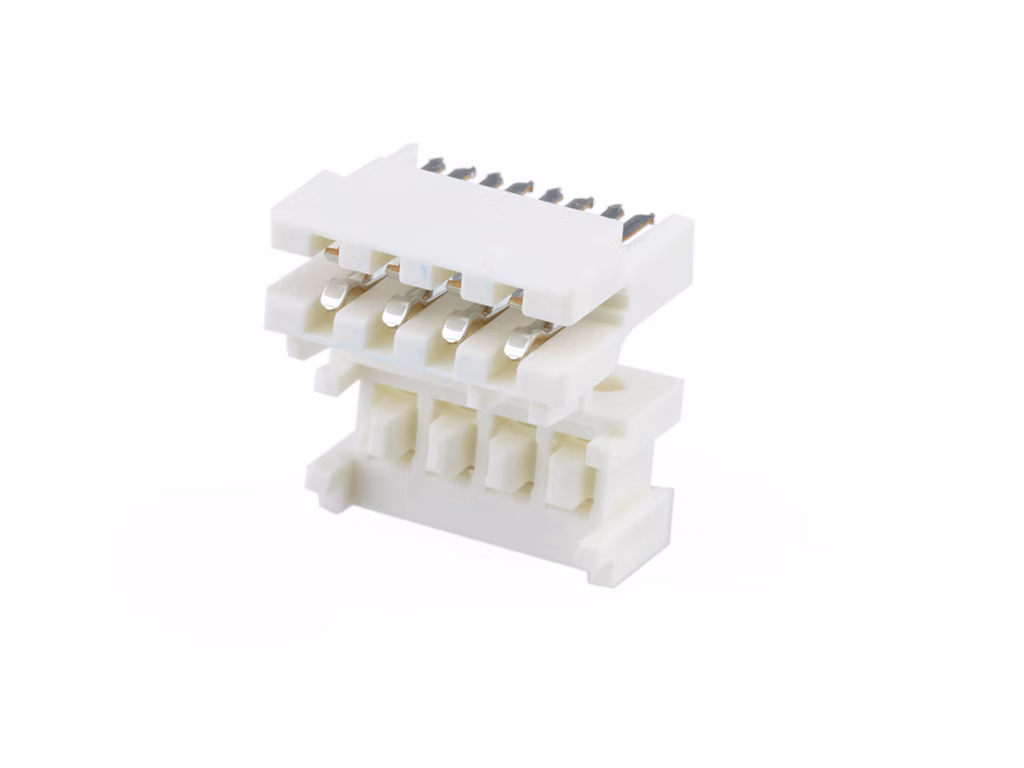 Appli-Mate RAST 2.5 Connector, 2.50mm Pitch, Female, 4 Circuits, Position Keys B and C Removed, Open Endwalls for sale