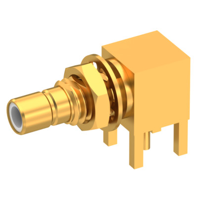 SMB / RIGHT ANGLE JACK RECEPTACLE MALE GOLD for sale