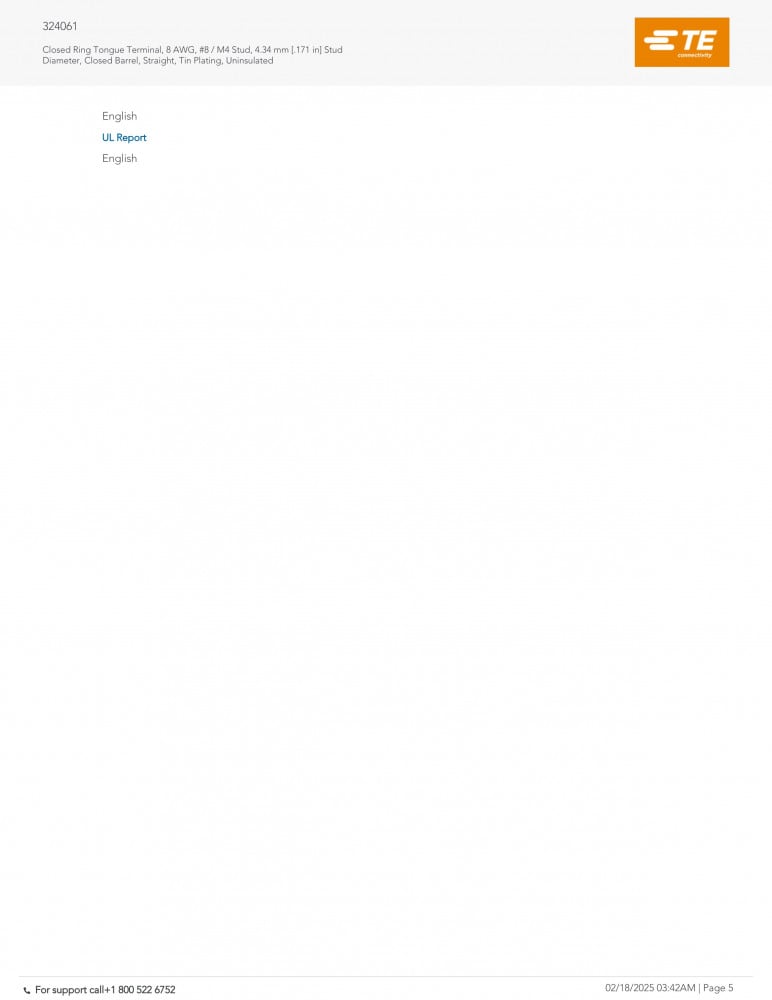 TE Connectivity 324061 technical document page 5
