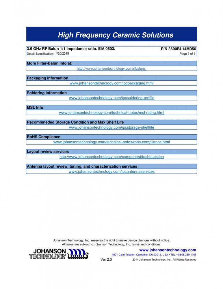 3600BL14M050T datasheet page 3