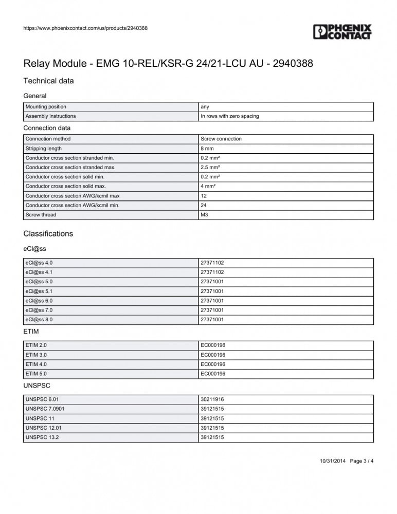 Phoenix Contact 2940388 technical document page 3