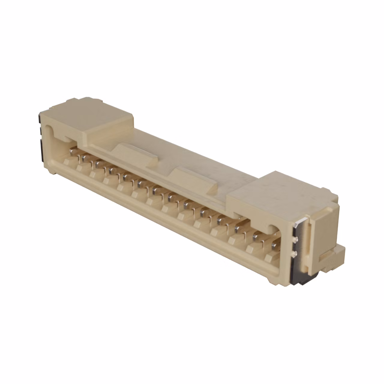 Micro-Lock 1.25mm Pitch Single-Row Right-Angle Header, Beige, 14 Circuits for sale