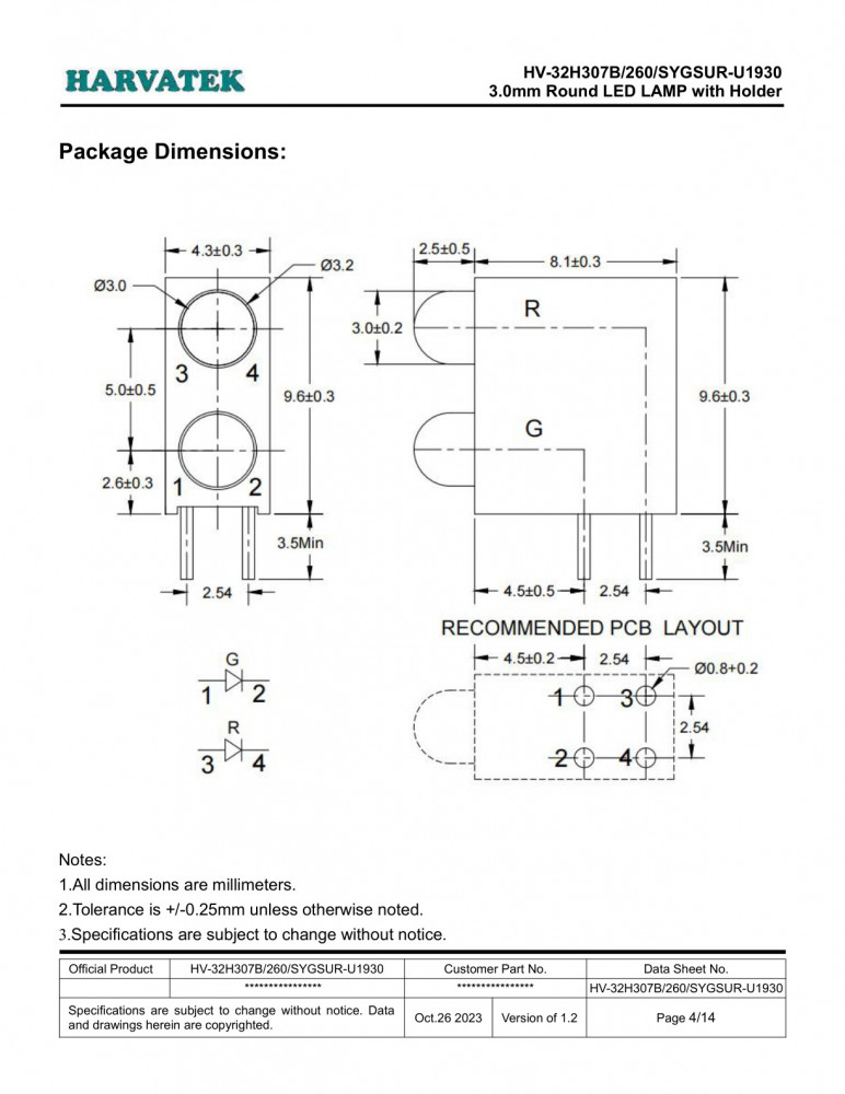 HV-32H307B datasheet page 4