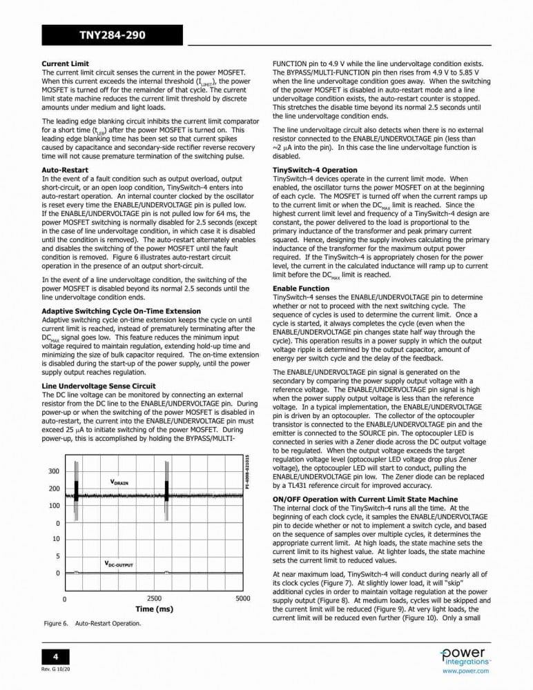 TNY289KG-TL technical document page 4