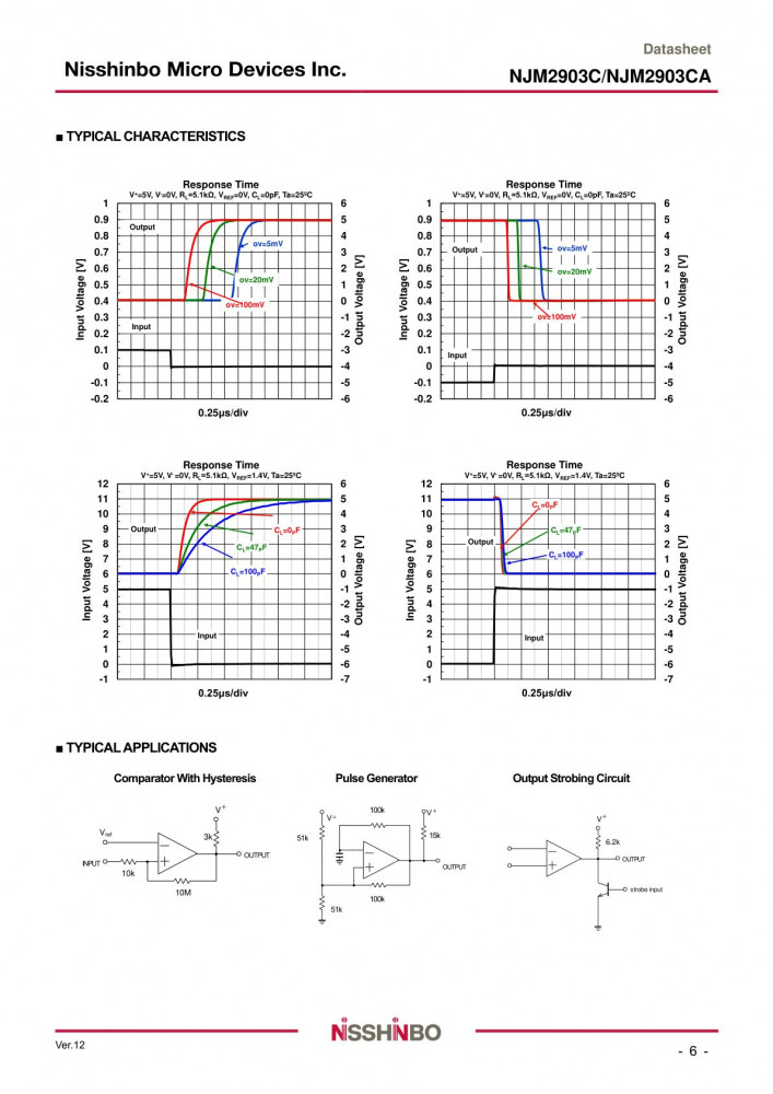 NJM2903C/NJM2903CA datasheet page 6