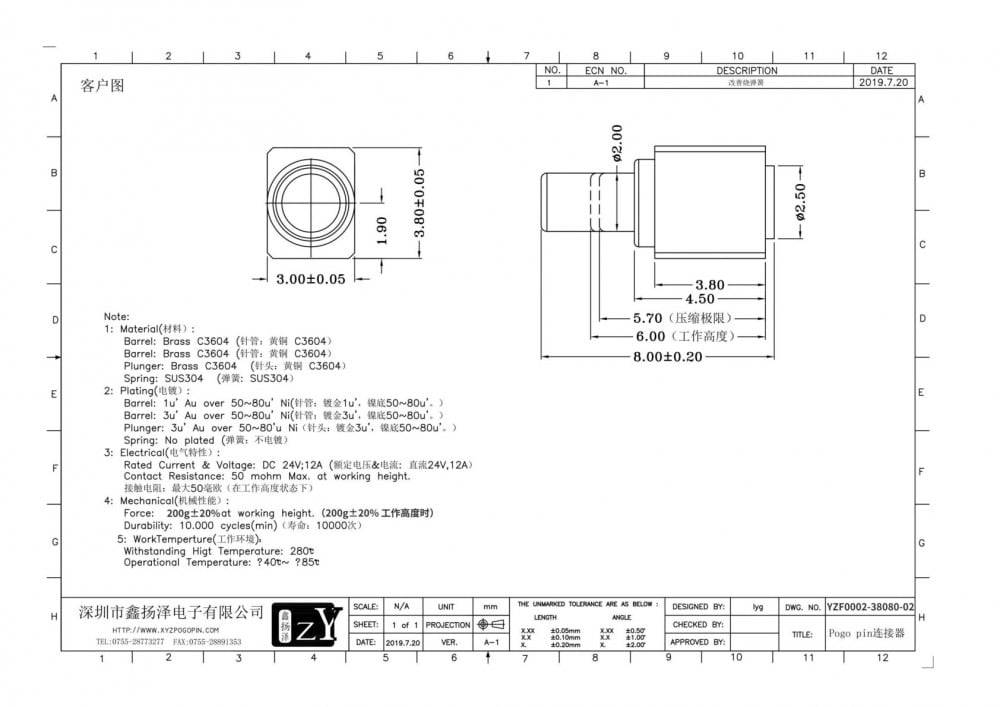YZF0002-38080-02 packaging document page 3