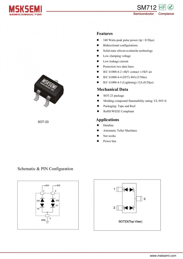 SM712 datasheet page 2