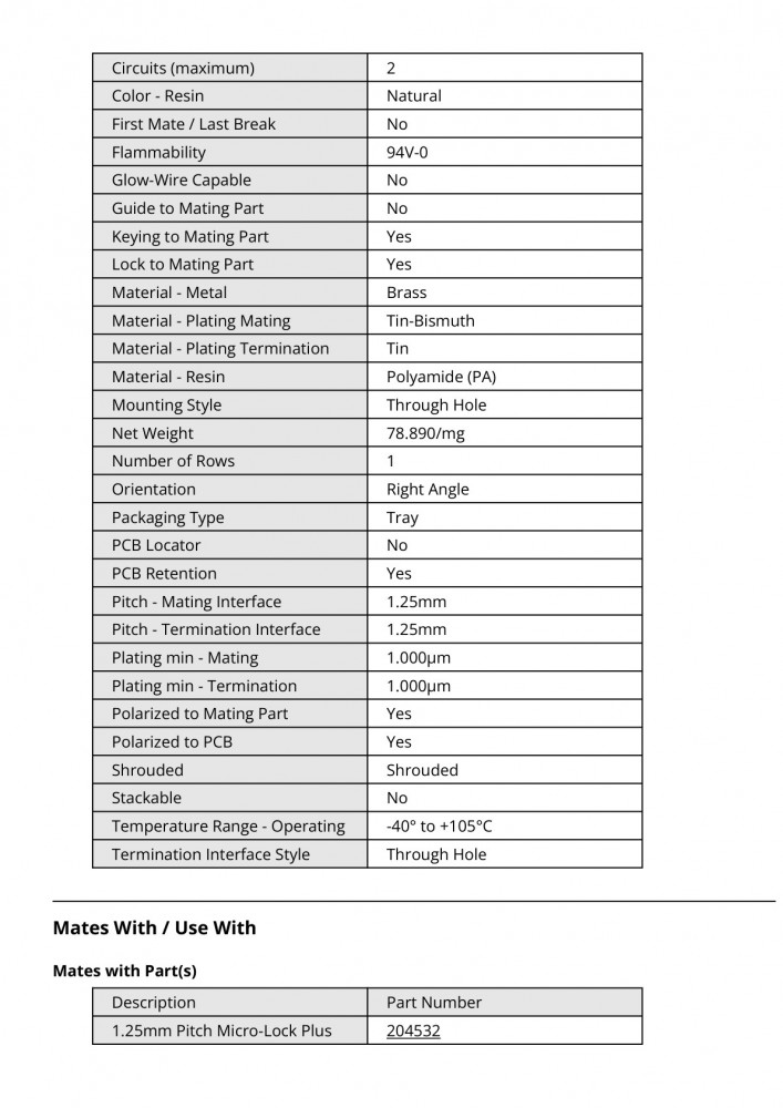 MOLEX 2200980270 technical document image 3