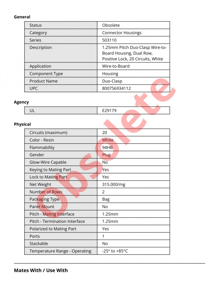 5031102000 product document, page 2