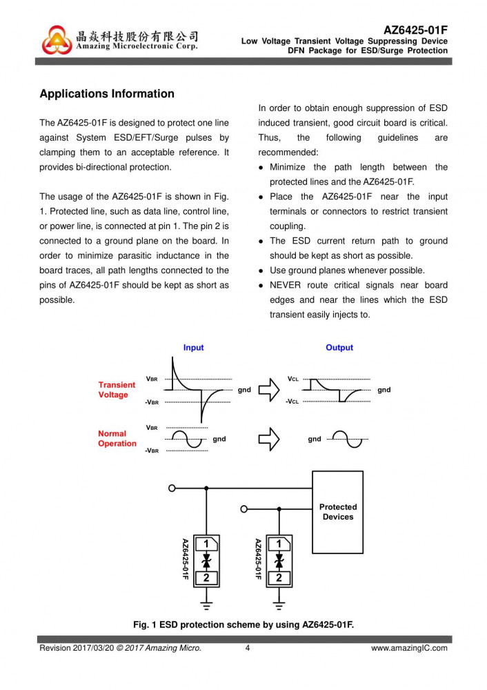 AZ6425-01F datasheet page 4
