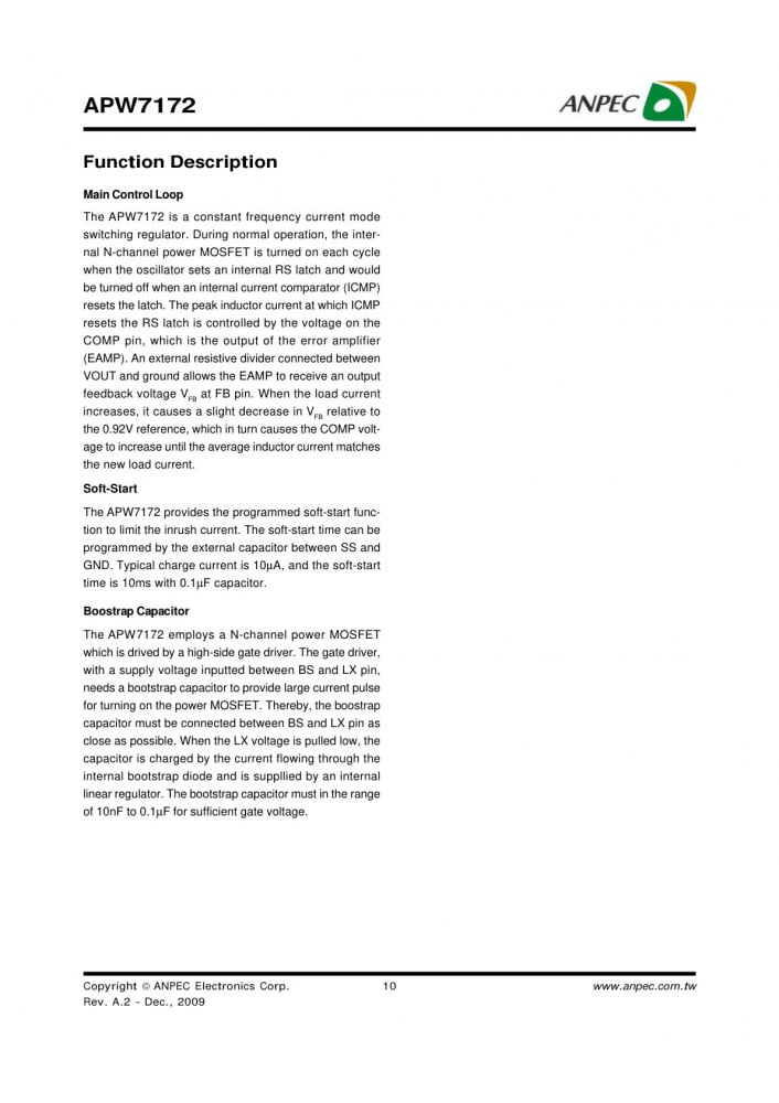 APW7172 datasheet page 10