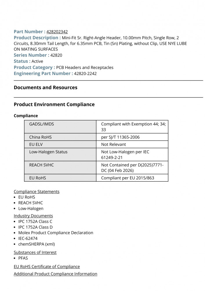 Product document preview, page 1