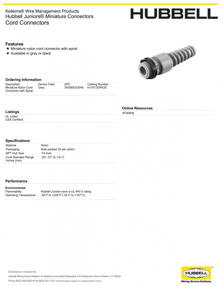 HJ1012GPK25 product documentation image