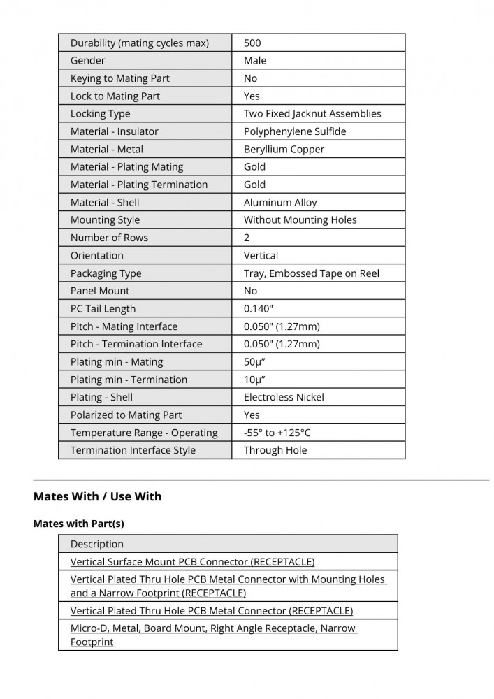Technical document page 2 for MK-232-021-133-2200
