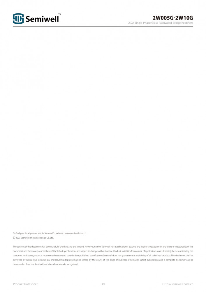 2W10G datasheet page 4