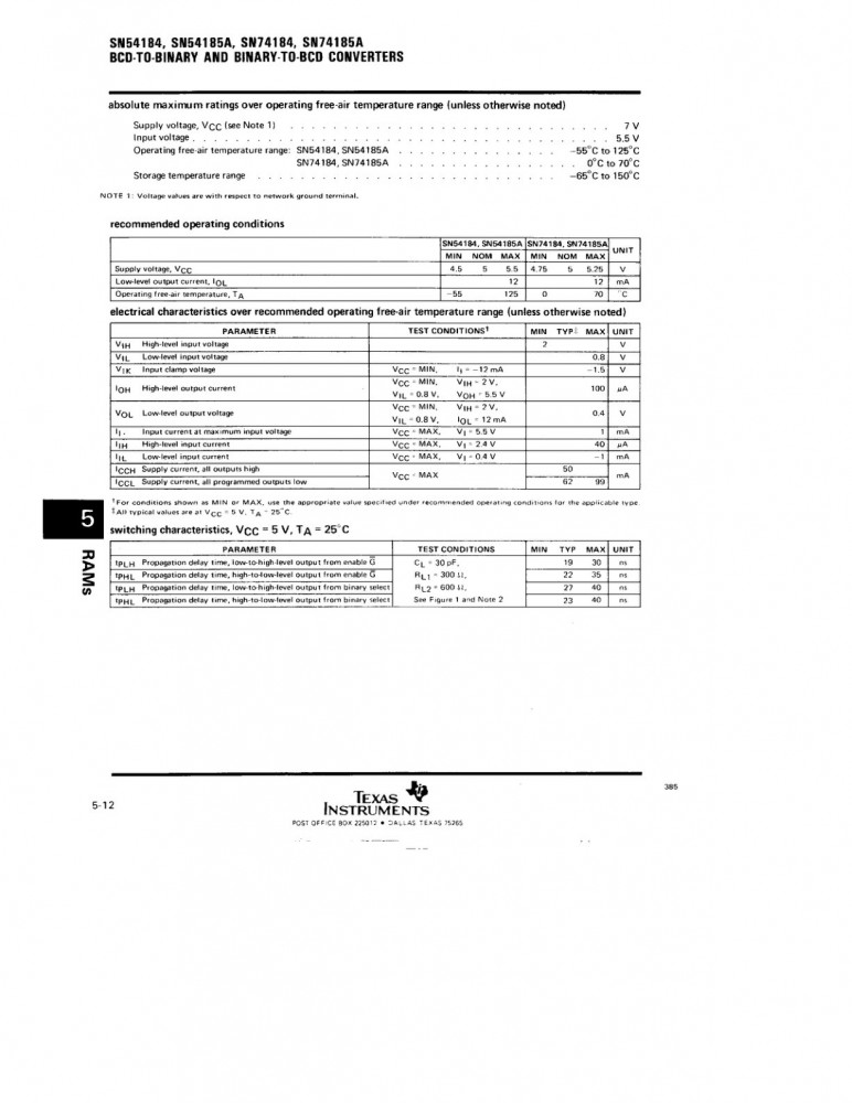 54184J/B datasheet page 6
