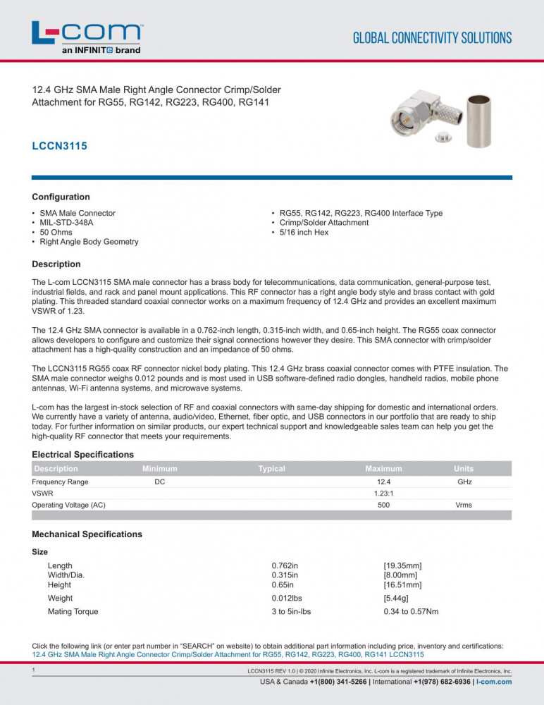 LCCN3115 technical document page 1