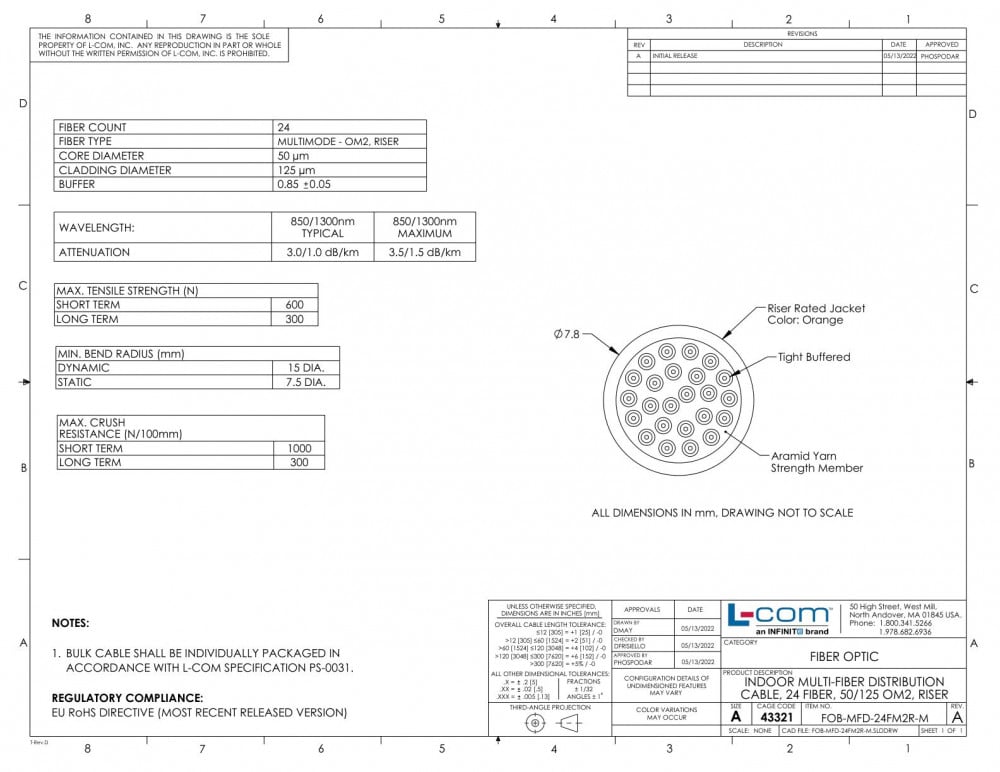 FOB-MFD-24FM2R-M technical drawing