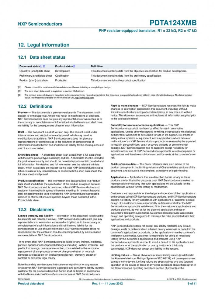 PDTA124XMB datasheet page 10