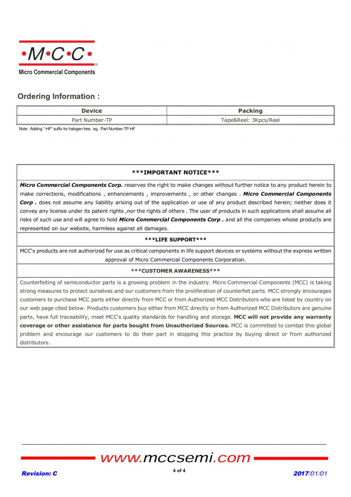 SI3415-TP datasheet page 4