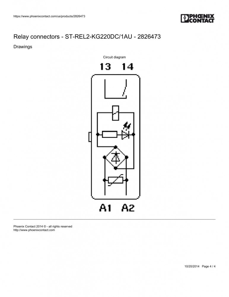 Phoenix Contact 2826473 circuit diagram