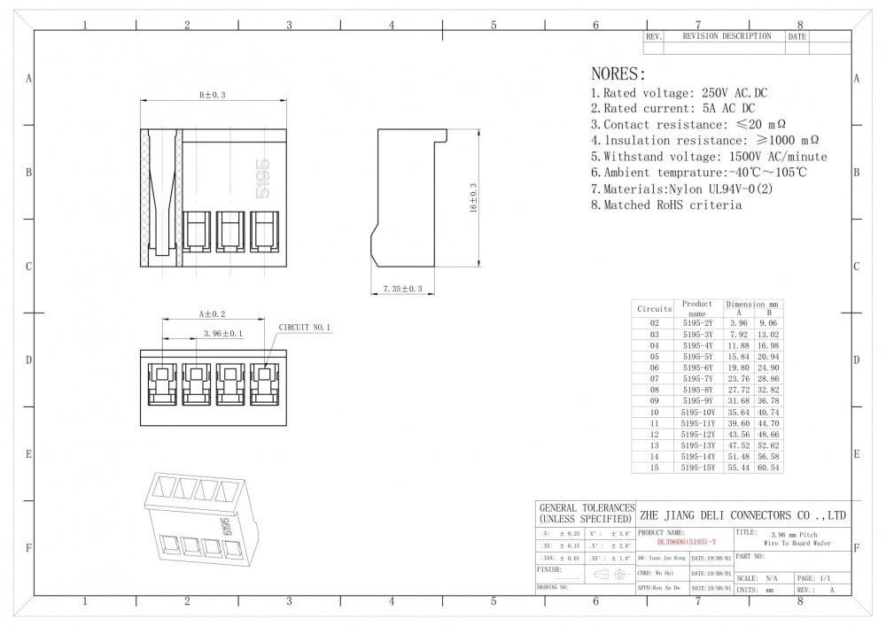DLL 5195-T technical drawing page 2