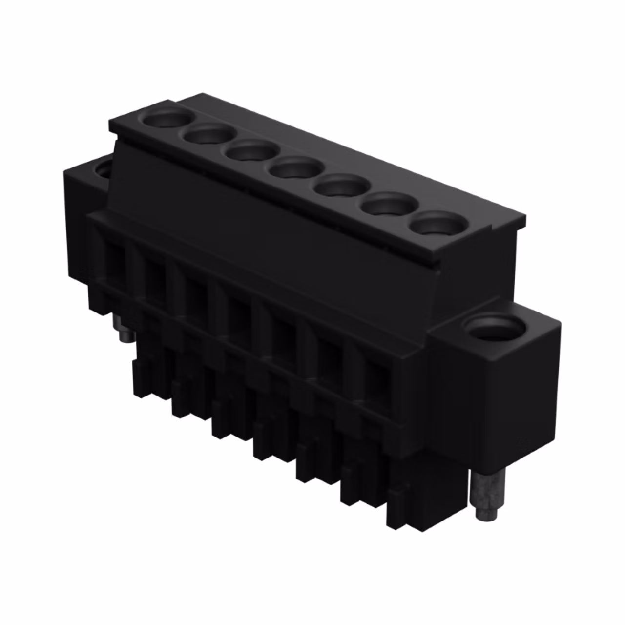 3.81mm Pitch Eurostyle Vertical Plug, with Retention Screws, Front Wire Entry, 7 Circuits for sale