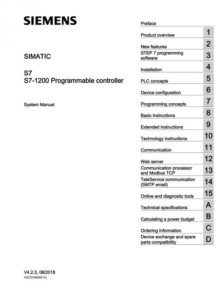SIMATIC system manual page 1