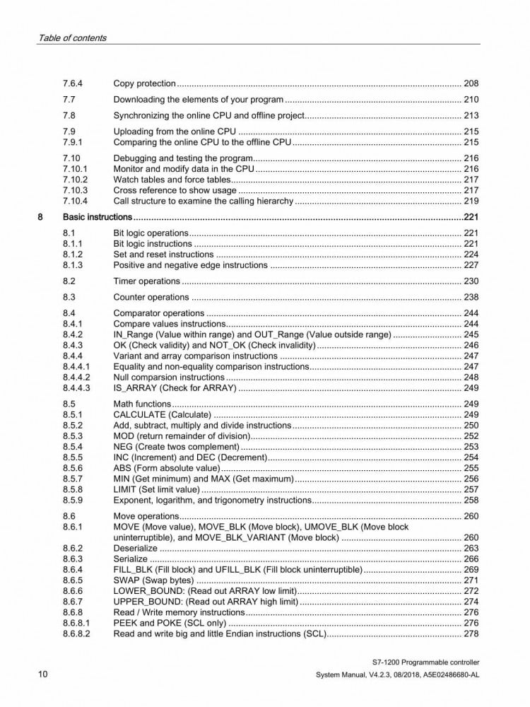 SIMATIC system manual page 10