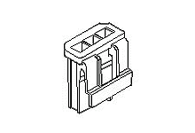 Flat Blade Appliance Pressure Switch Crimp Housing, 3 Circuit for sale