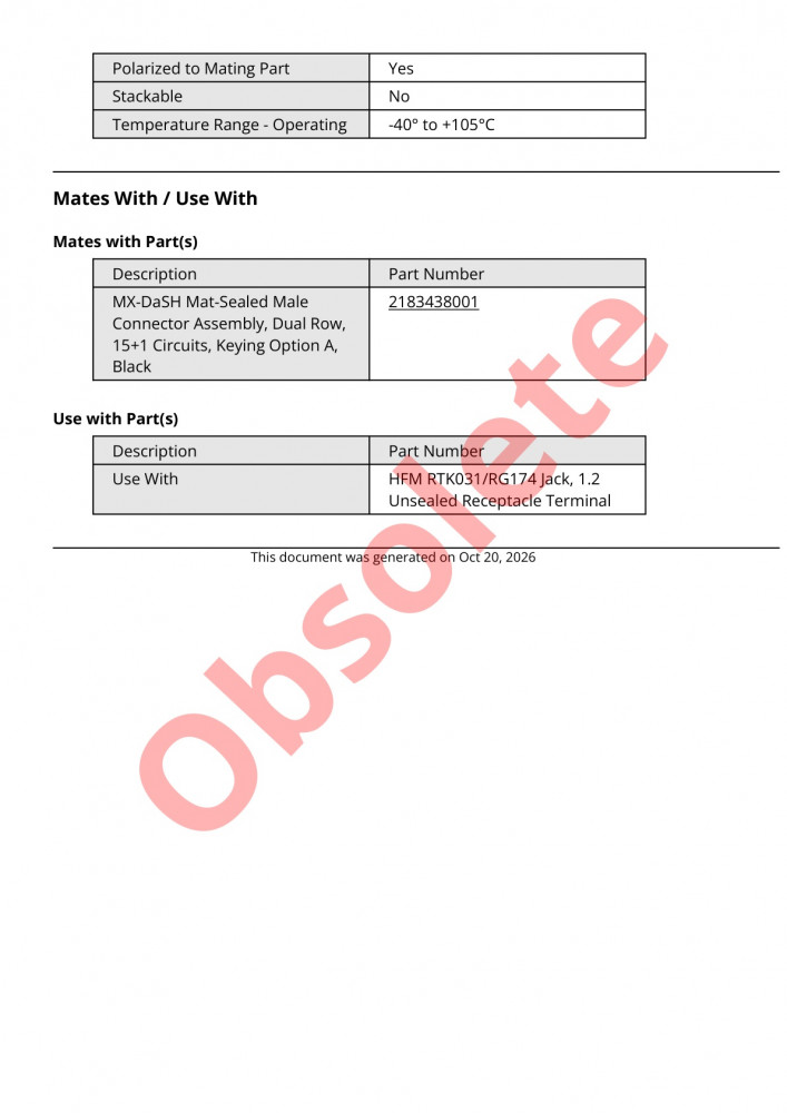 MOLEX 2183428001 technical document image 3