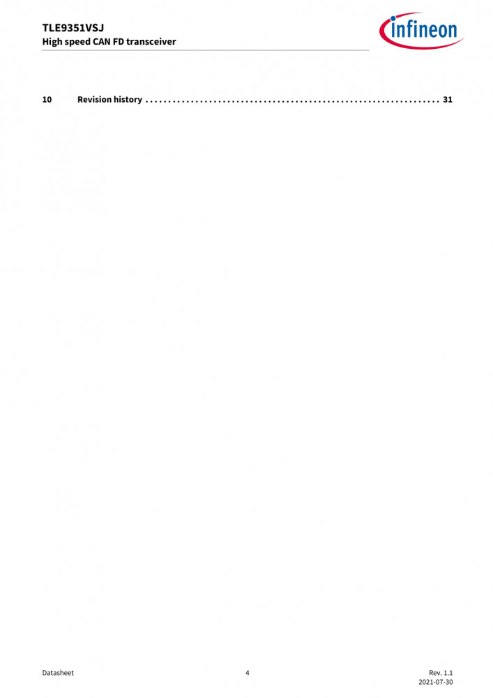 TLE9351VSJ document page 4