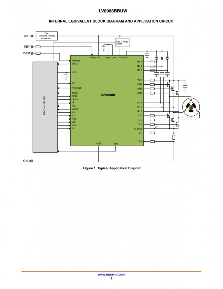 LV8968BB technical document page 2