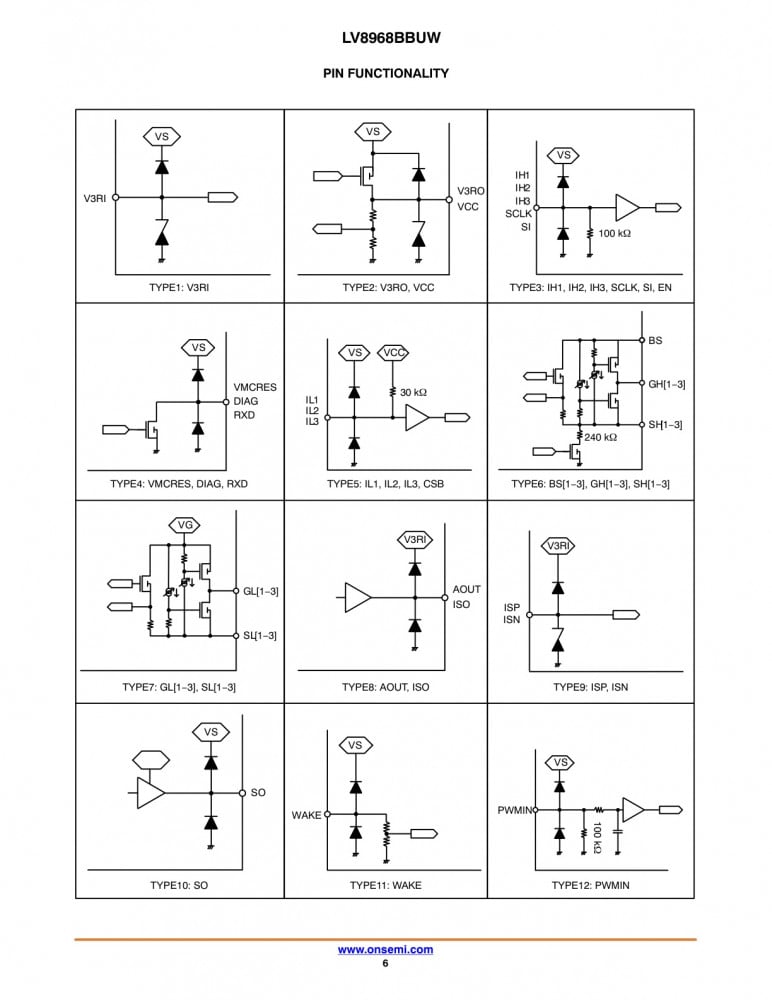 LV8968BB technical document page 6