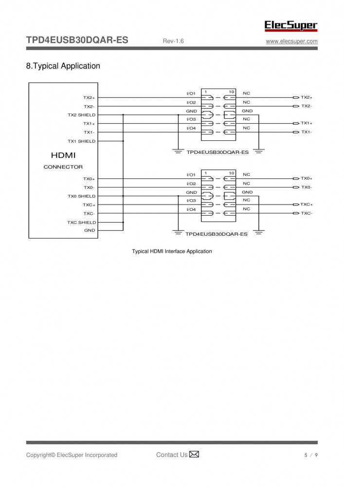 TPD4EUSB30DQAR-ES technical document page 5