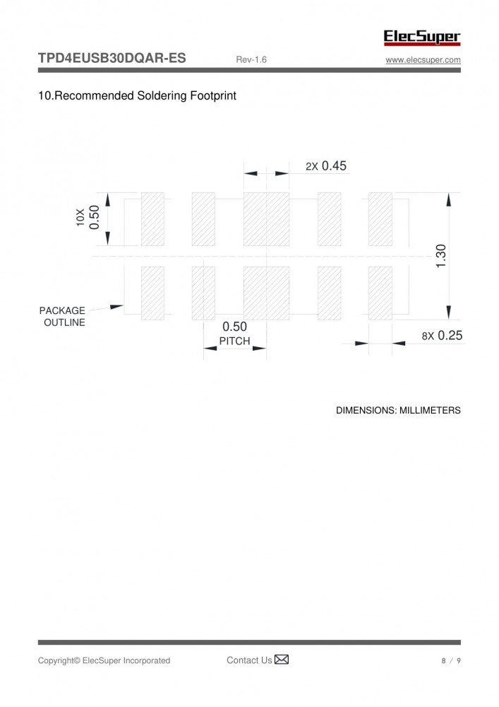 TPD4EUSB30DQAR-ES technical document page 8