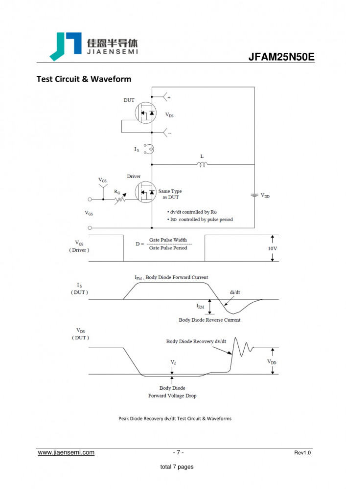 JFAM25N50E datasheet page 7