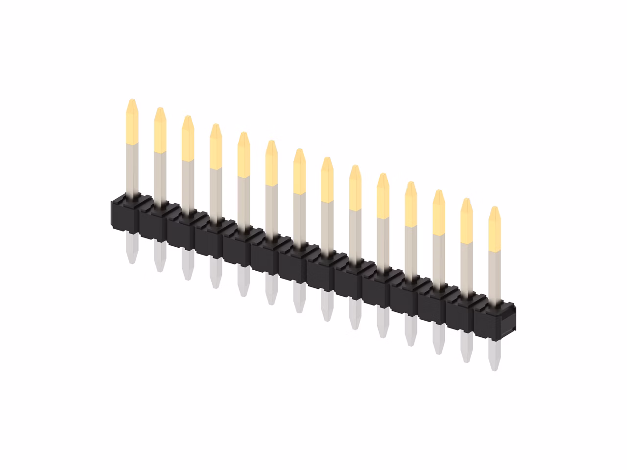 KK 254 Breakaway Header, Vertical, 4 Circuits, Tin (Sn) Plating, Mating Pin Length 8.13mm, Bag