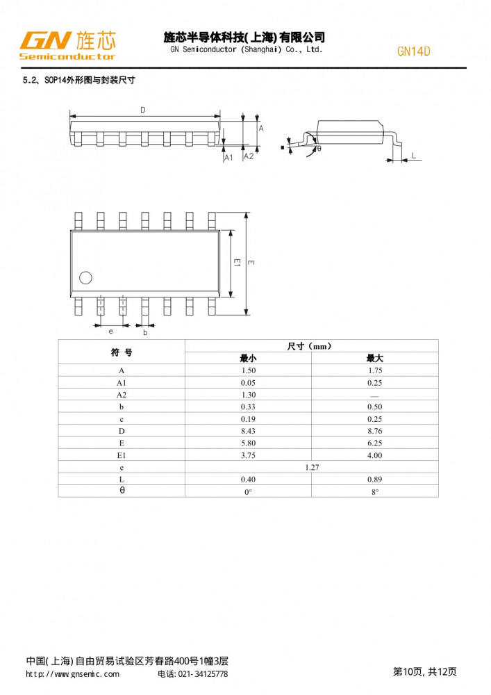 GN14D datasheet page 10