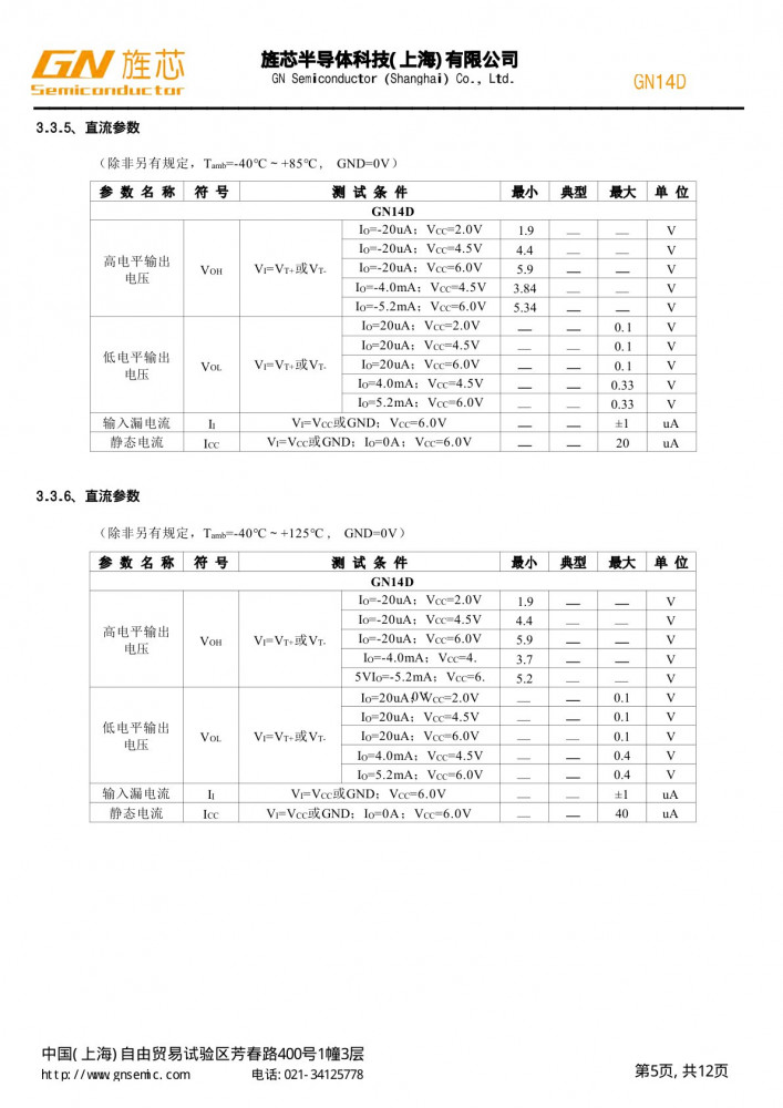 GN14D datasheet page 5