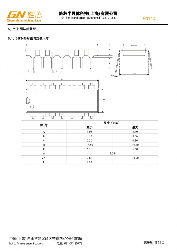 GN14D datasheet page 9