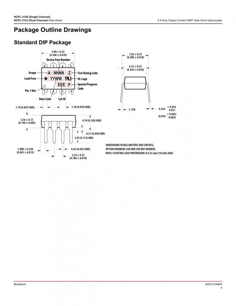 HCPL-3150 datasheet page 4