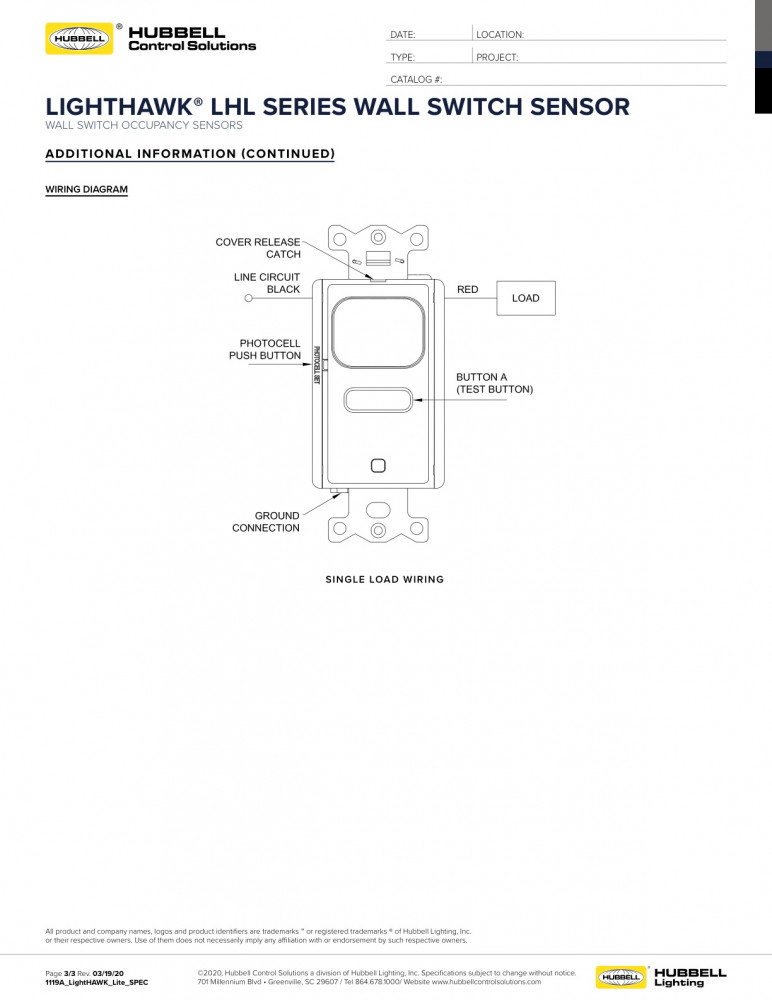 LHL series technical document page 3