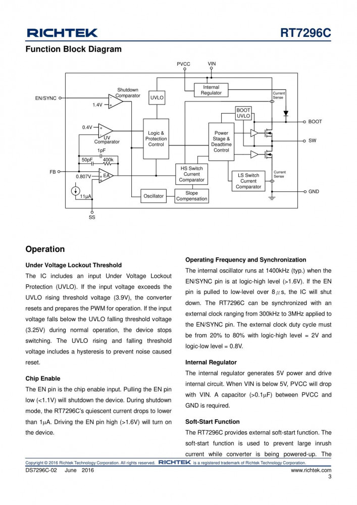 RT7296C datasheet page 3