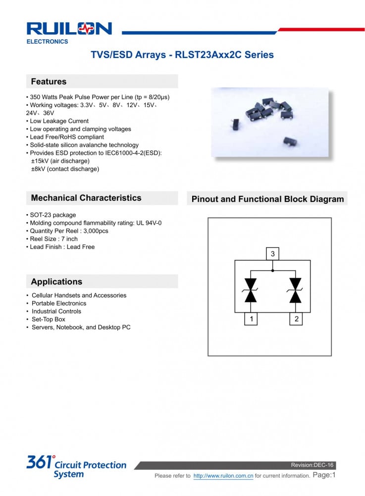 RLST23A362C datasheet page 2